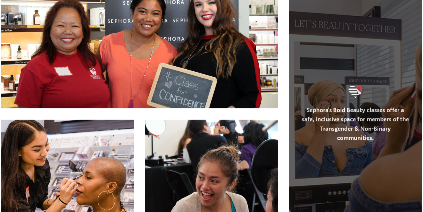 Sephora-"Classes for confidence" | Bröstcancerförbundet